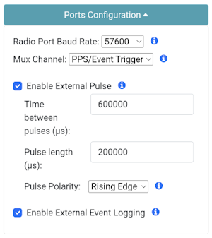 Ports Menu - SparkFun RTK Product Manual